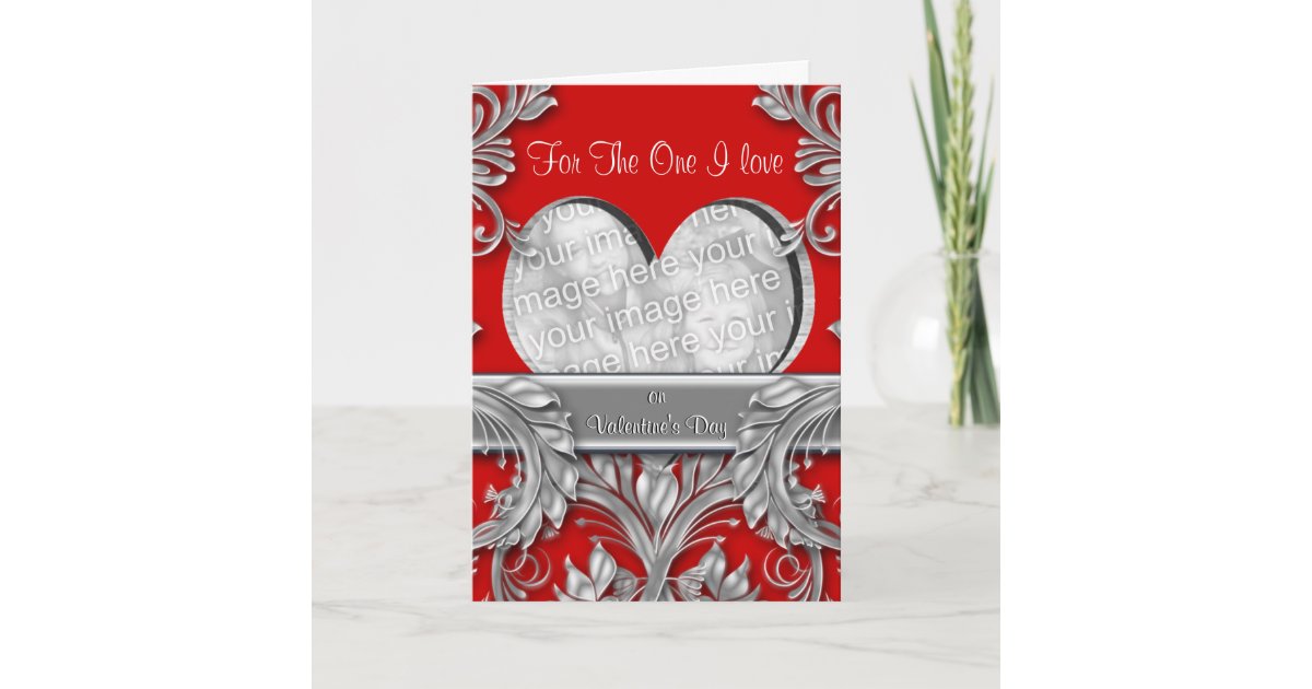 Valentine love poem PHOTO romantic Holiday Card | Zazzle