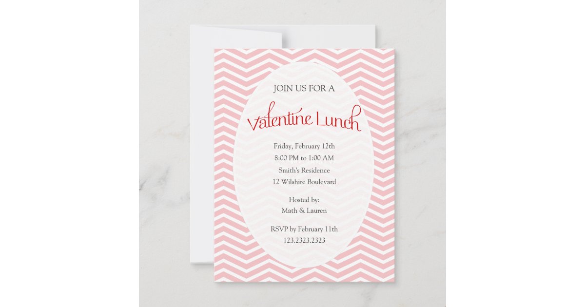 Valentine Lunch Invitation | Zazzle