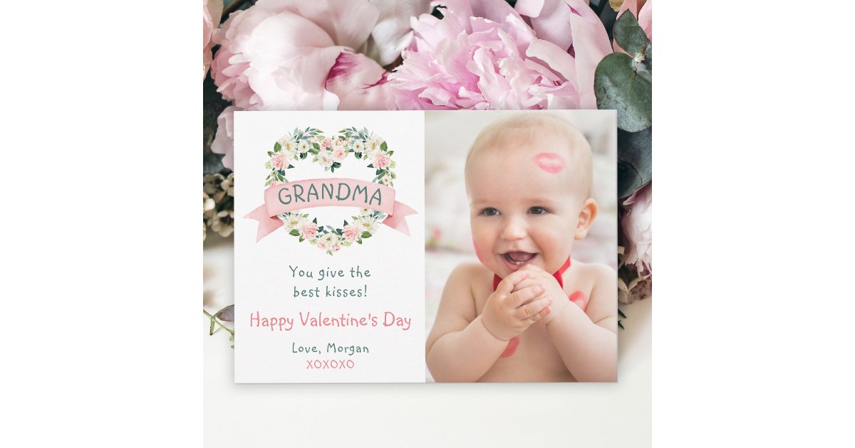 Valentine Photo Card for Grandparent | Zazzle