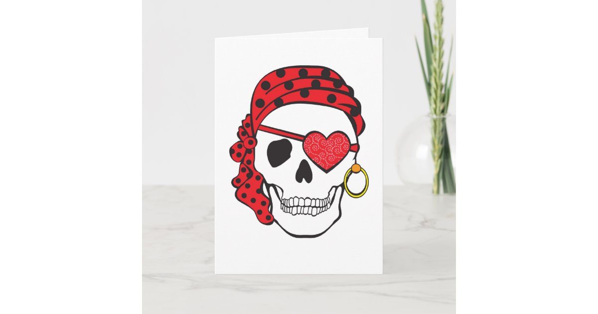 Valentine Pirate Card | Zazzle