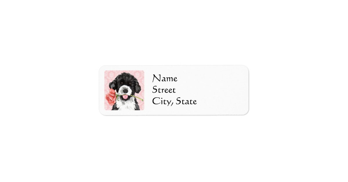Valentine Rose PWD Label | Zazzle