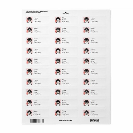 Valentine Rose PWD Label | Zazzle