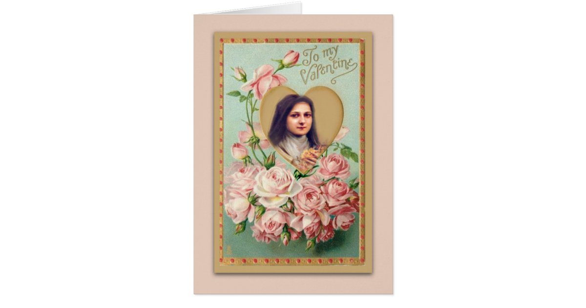 Valentine St. Therese Catholic Religious Nun | Zazzle