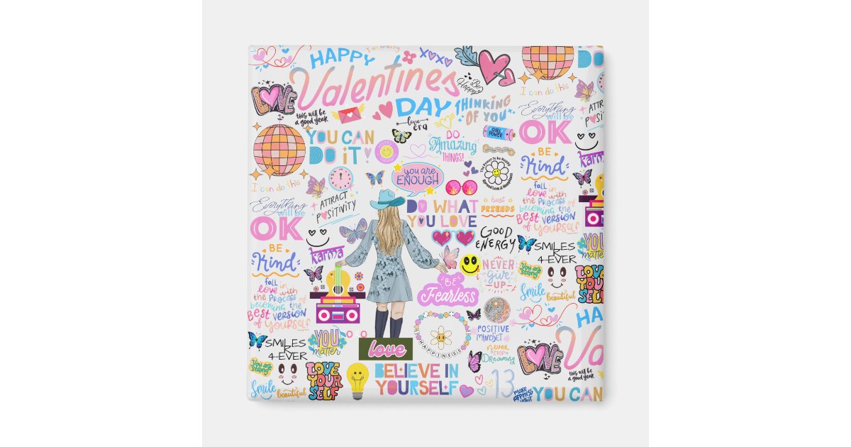 VALENTINE SWIFTIE-INSPIRED AFFIRMATIONS MAGNET | Zazzle