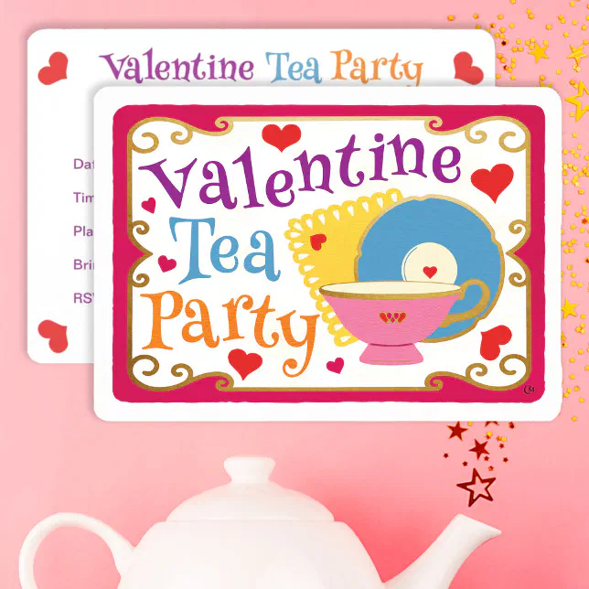 Valentine Tea Party Invitation | Zazzle