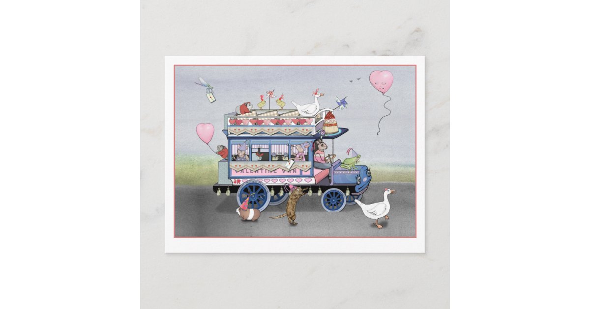 Valentine Van Postcard | Zazzle