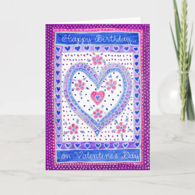 Valentine's Day Birthday Card | Zazzle