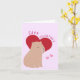 Valentine's Day Capybara Capy Valentine's Card | Zazzle