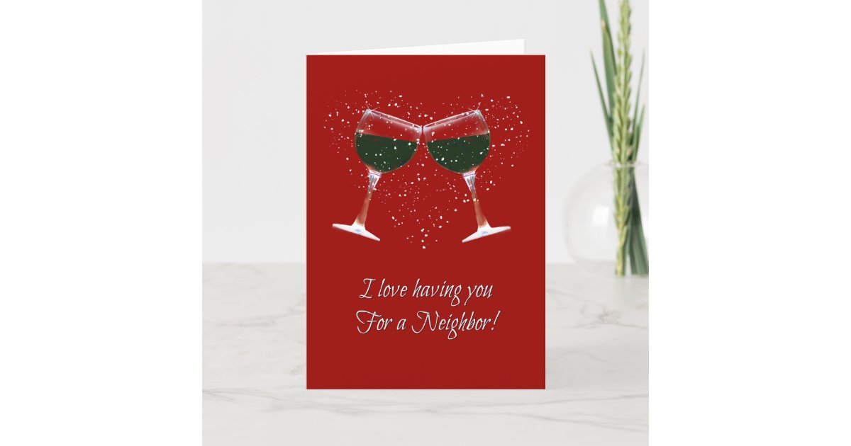 Valentine's Day Card for Your Neighbor | Zazzle