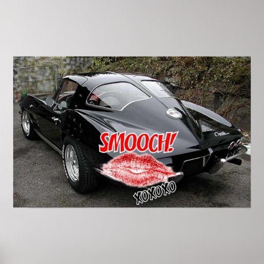 Valentine's Day Corvette Poster | Zazzle.com