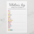 Valentine's day Emoji Pictionary game with Answers | Zazzle