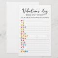 Valentine's day Emoji Pictionary game with Answers | Zazzle