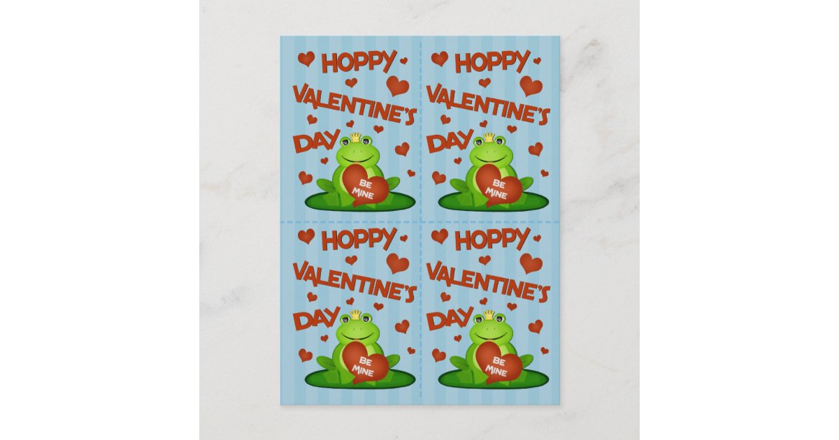 Valentine's Day Funny Frog Prince Cards (4) | Zazzle