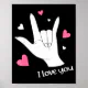 Valentines Day I Love You Hand Sign Language Asl H | Zazzle
