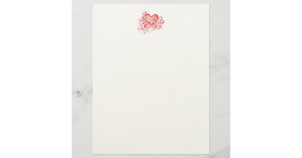 Valentine's Day Letterhead | Zazzle