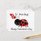 Valentine's Day Love Bug Child's Cute Postcard | Zazzle