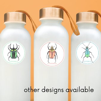 Valentine's Day Love Bug Sticker | Zazzle