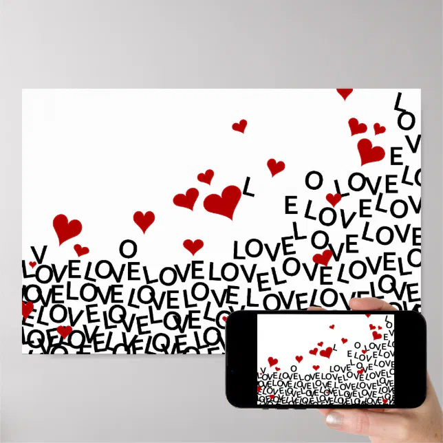 Valentine's Day Love Poster | Zazzle