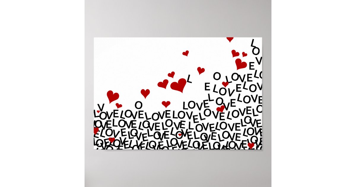 Valentine's Day Love Poster | Zazzle