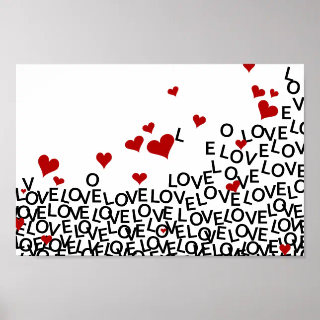 Valentine's Day Love Poster | Zazzle