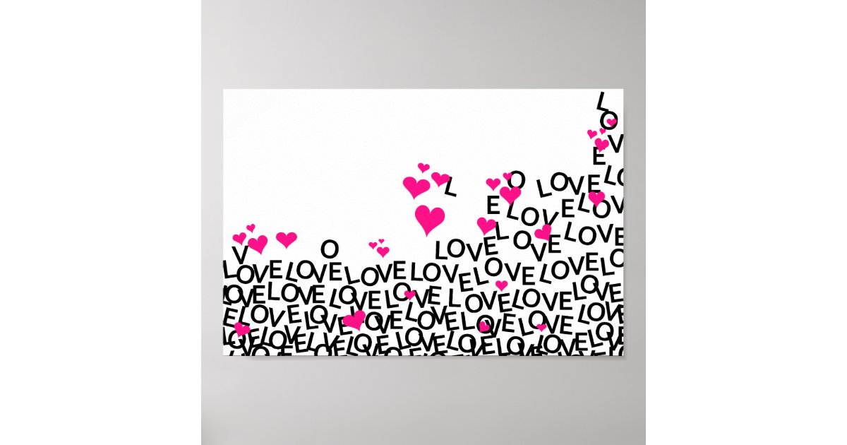 Valentine's Day Love Poster | Zazzle