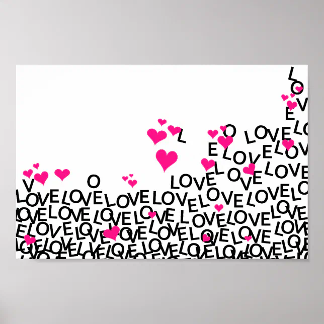 Valentine's Day Love Poster | Zazzle