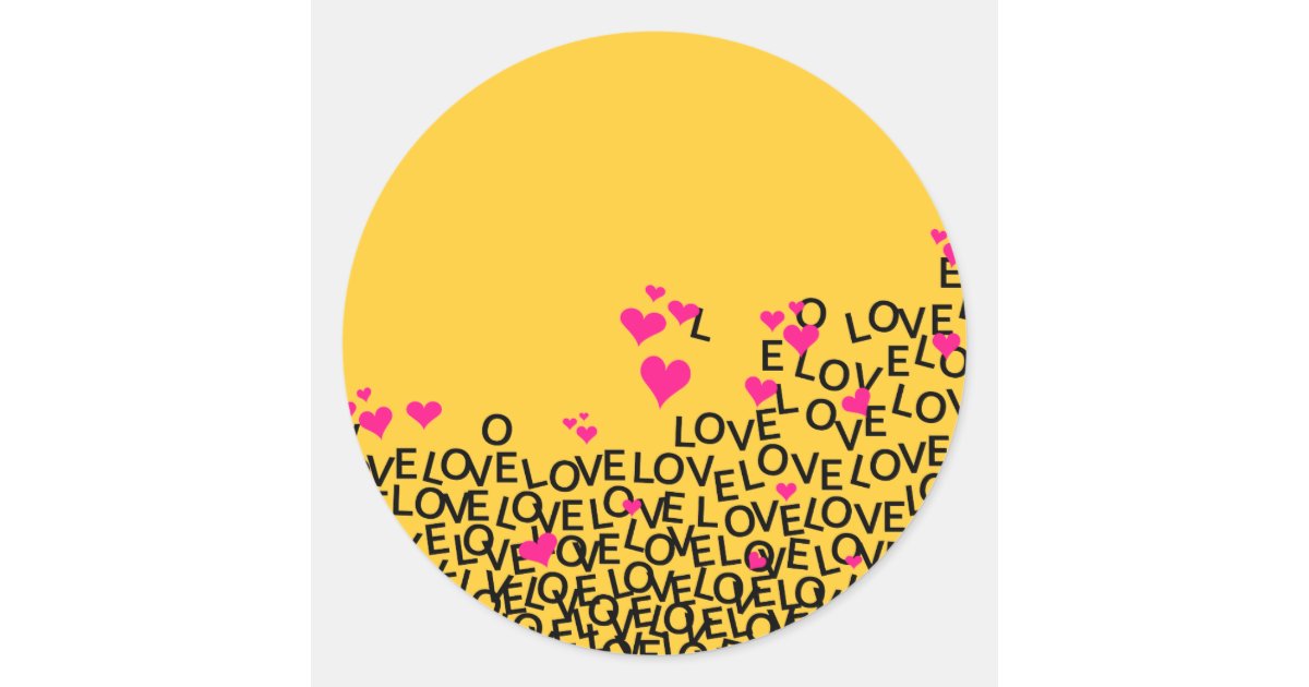 Valentine's Day Love Sticker | Zazzle
