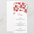 Valentine's Day Menu Card | Zazzle