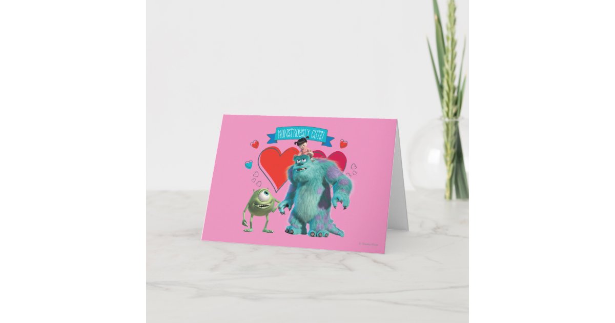 Valentine's Day - Monsters Inc. Holiday Card | Zazzle