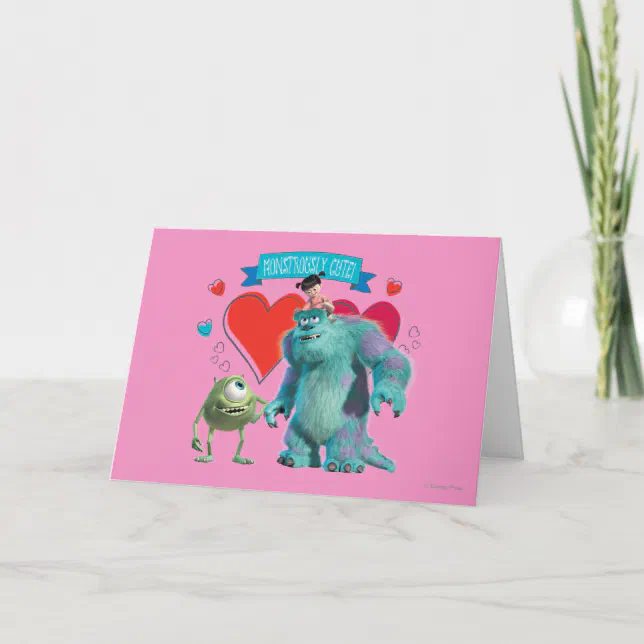 Valentine's Day - Monsters Inc. Holiday Card | Zazzle