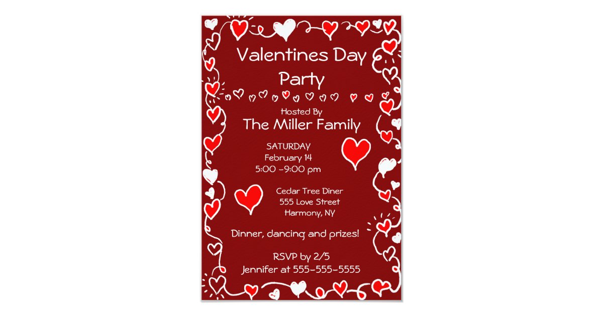 Valentines Day Party Invitation | Zazzle.com