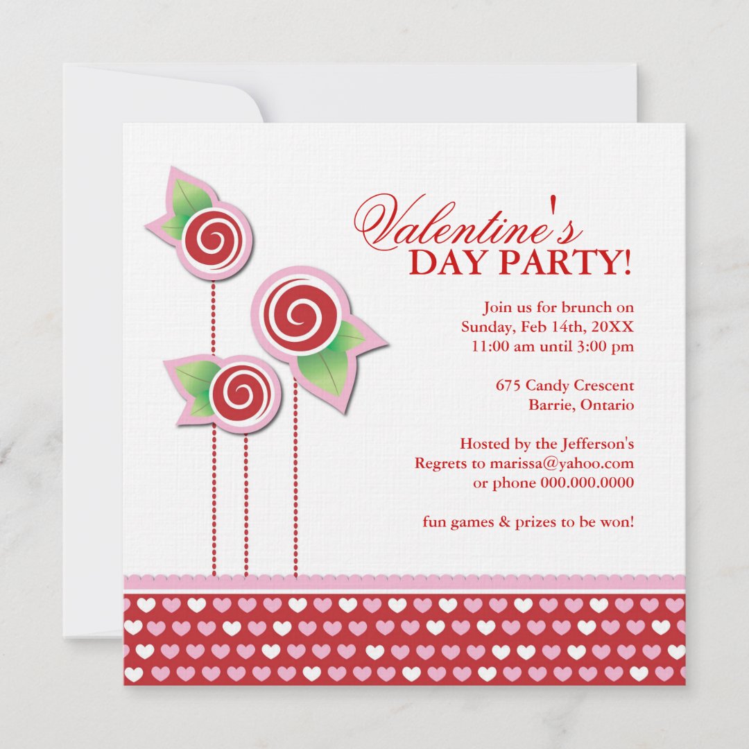 Valentine's Day Party Invitation | Zazzle