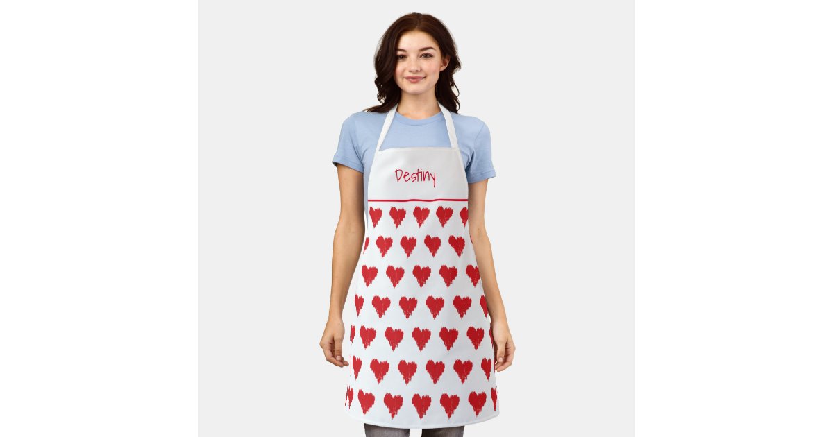 Valentine's Day Personalized Apron | Zazzle