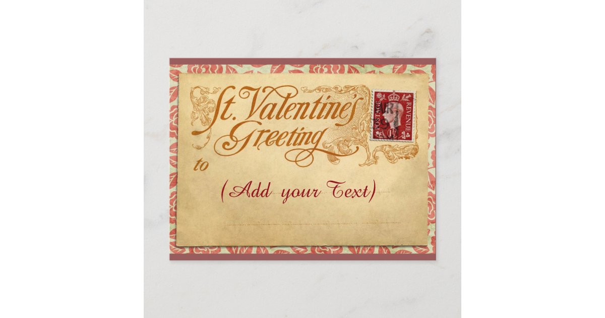 Valentine's Day Post Card | Zazzle