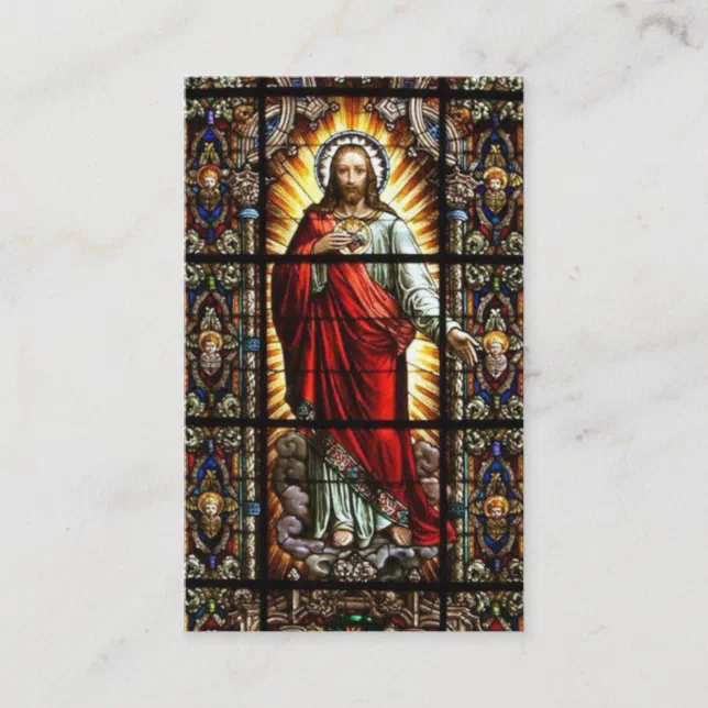 Valentines Day Prayer Holy Card with Sacred Heart | Zazzle