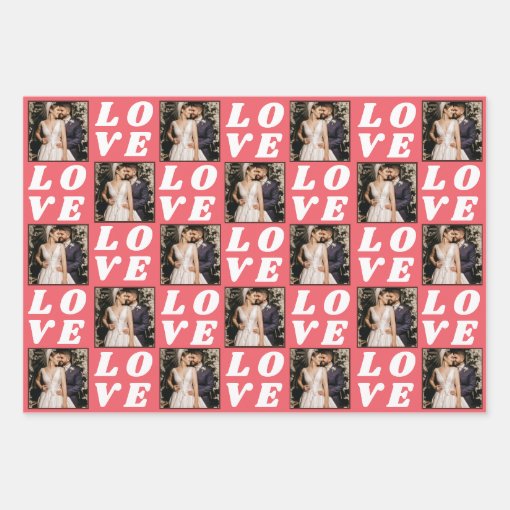 Valentines Day Rustic Love Xoxo Photo Gift Wrapping Paper Sheets | Zazzle