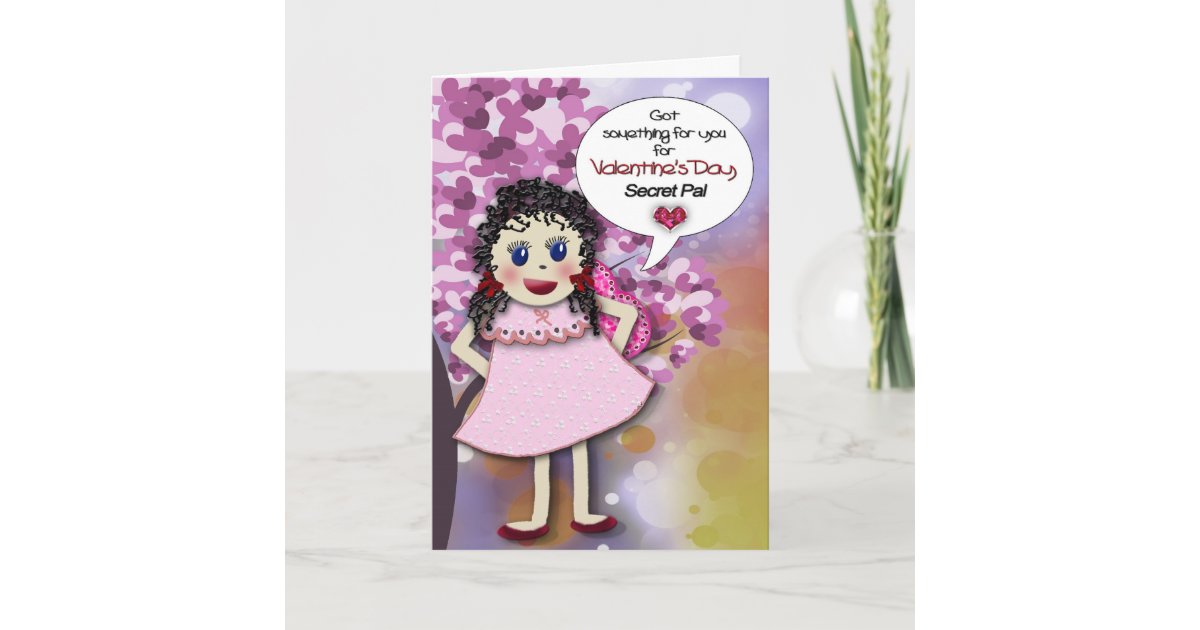 VALENTINE'S DAY - SECRET PAL - HOLIDAY CARD | Zazzle