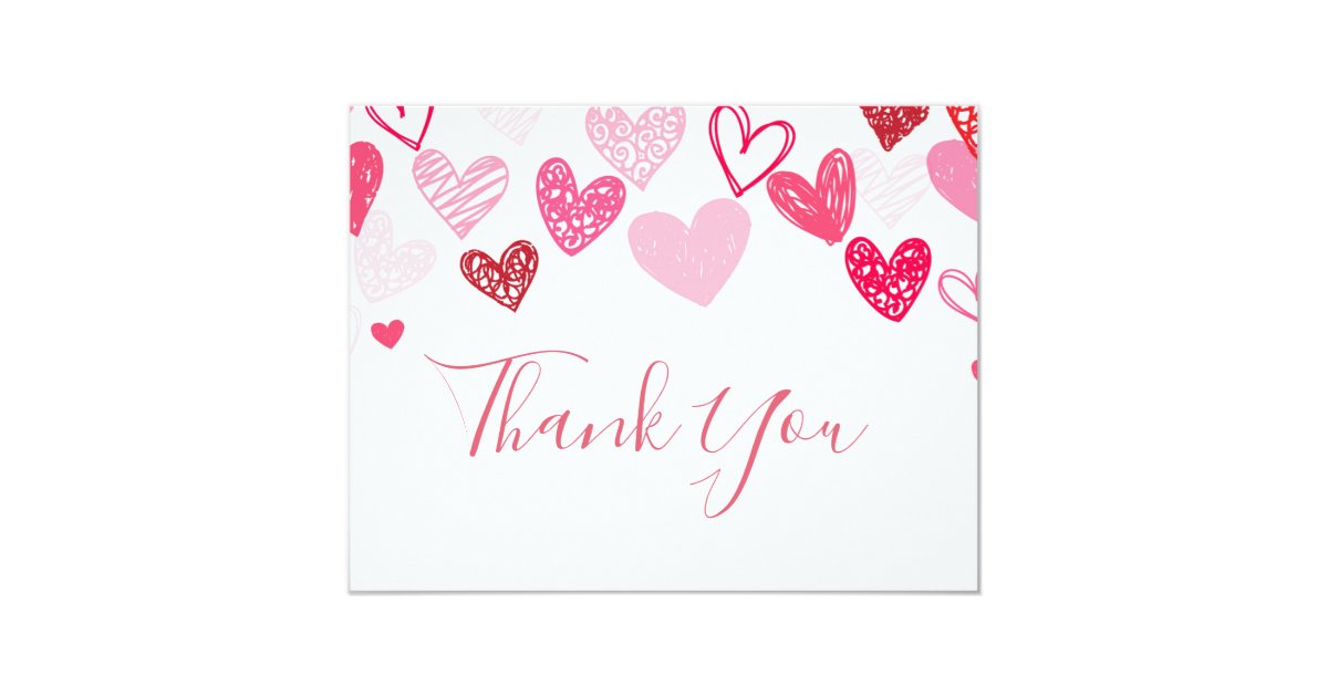 Valentines Day Thank you Card | Zazzle.com