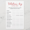 Valentine's day Think Fast, Think Quick party game | Zazzle
