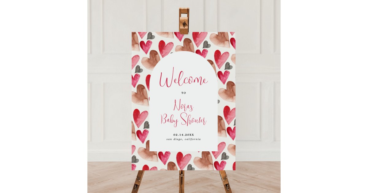 Valentines Day Welcome Sign | Zazzle