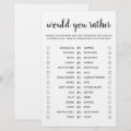 Valentine's day Would You Rather Editable game | Zazzle
