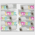 Valentine's Day Wrapping Toilet Paper Love | Zazzle