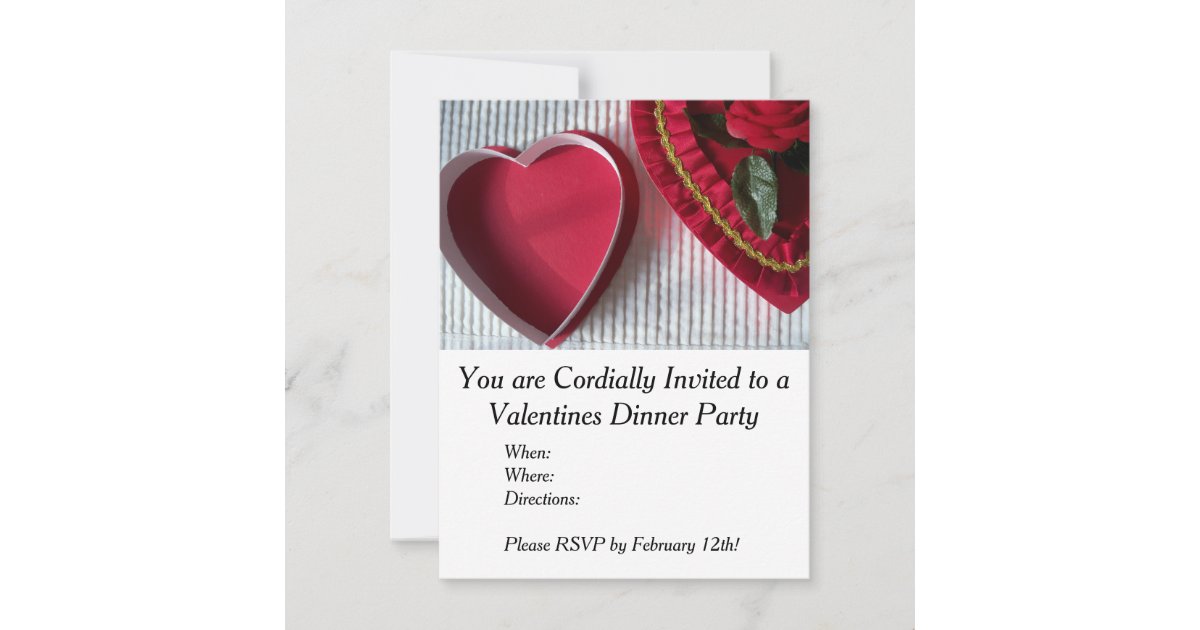 Valentines Dinner Party Invitation | Zazzle