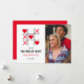 Valentines Hearts and Crosses Photo Card | Zazzle