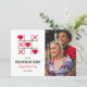 Valentines Hearts and Crosses Photo Card | Zazzle