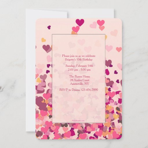 Valentine's Hearts Photo Invitation | Zazzle