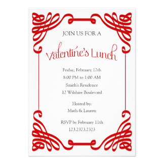 Valentine Lunch Invitation