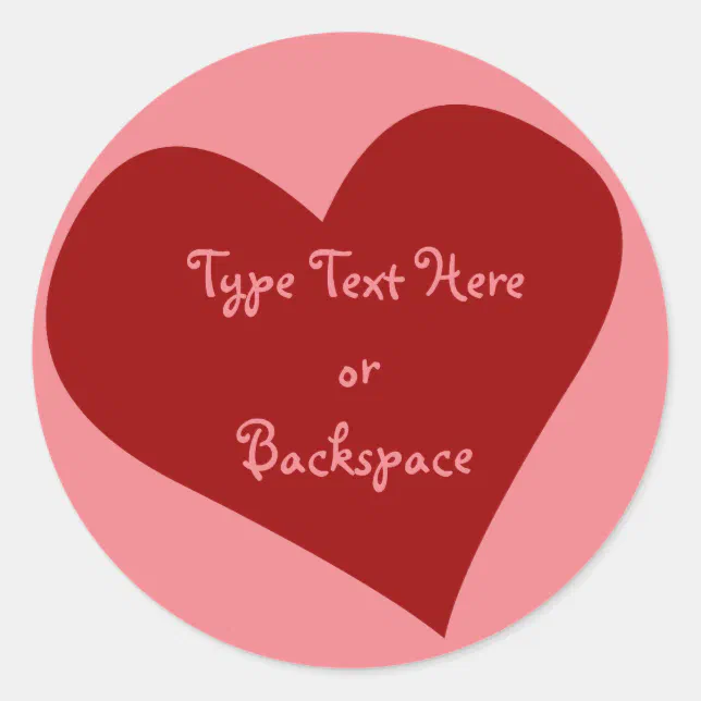 Valentine's Sticker I Love You Sticker Personalize | Zazzle