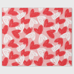 Valentine's "With Love" Hearts Wrapping Paper | Zazzle