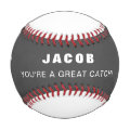 Valentines You're A Great Catch Personalized Baseball | Zazzle